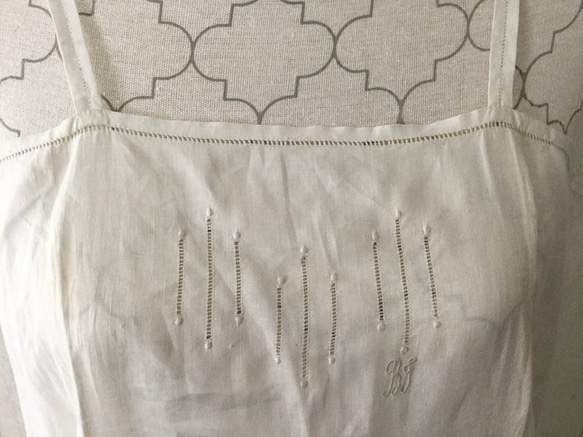 フランスアンティーク コットン キャミワンピース ワンピース Mon Atelier COUTURE 通販｜Creema(クリーマ) 5614928