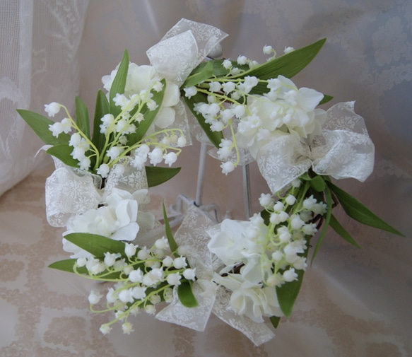 スズランのリース リース lacloche 通販 5430120｜Creema(クリーマ)