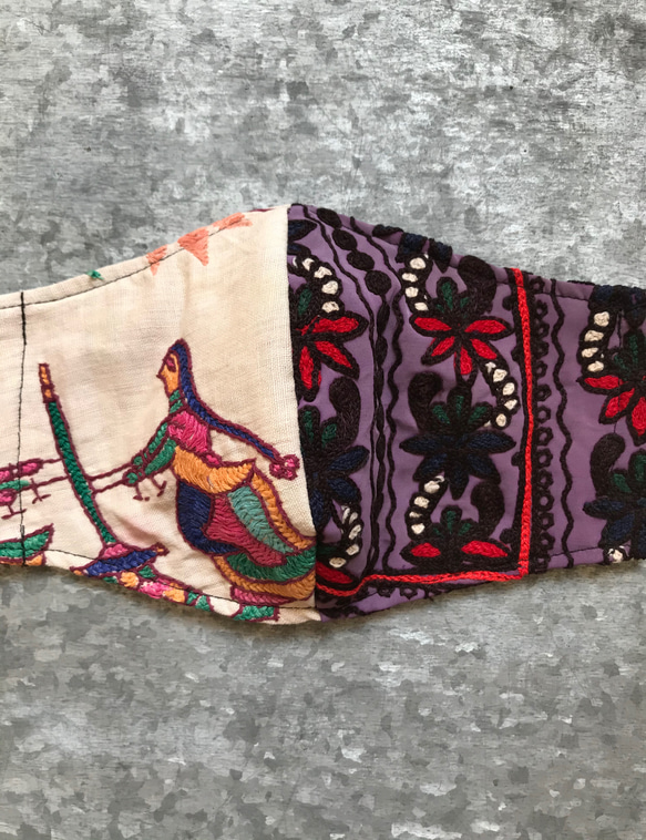 【秋冬】アヒール族 バロチスタン マスク おしゃれに楽しむ エスニックマスク 布マスク ZakuChiku 通販 10451641 ...