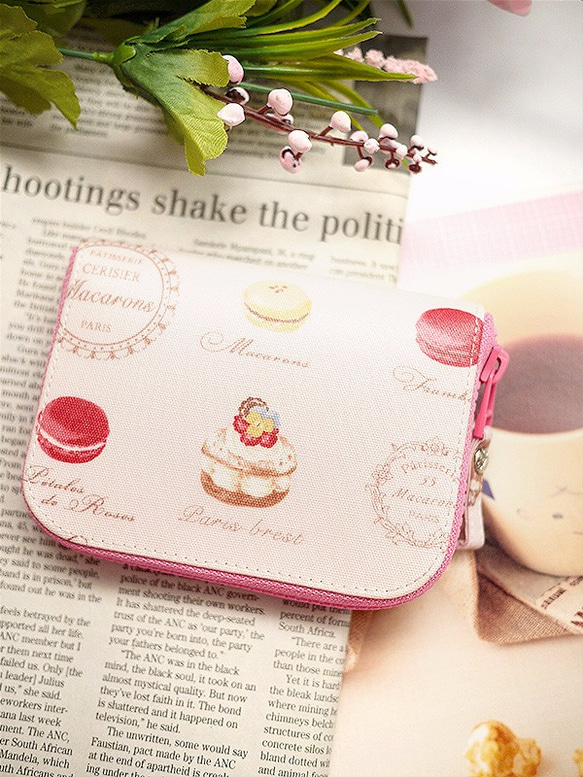 スウィートマカロンアフタヌーンティー。防水短いクリップ（ソフトピンク）/財布/財布/財布 長財布 buttertwo 通販 4893294 ...