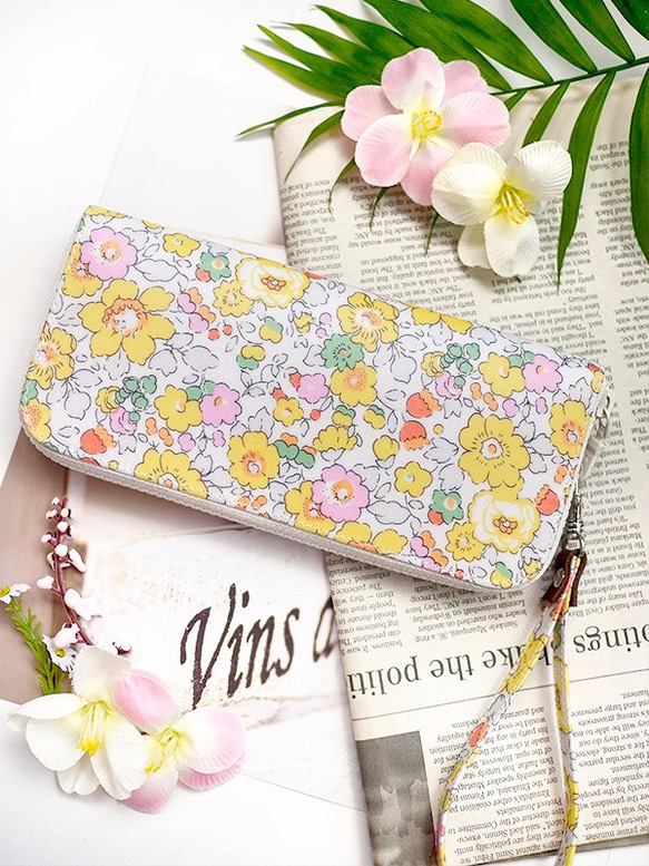 日本の自由防水シート。サンシャインガーデン防水ロングクリップ/財布/財布/小銭入れ 長財布 buttertwo 通販｜Creema(クリーマ ...