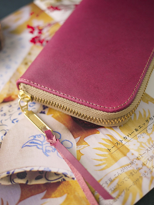 ダークレッドタンニンなめし革/クラシックロングクリップ/ウォレット/ウォレット/小銭入れ 長財布 buttertwo 通販 8399670 ...