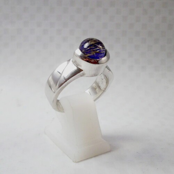 夜空に輝く流れ星!ルチルラピス・シルバーリング5！ 指輪・リング with-lapiece 通販｜Creema(クリーマ) 6655835