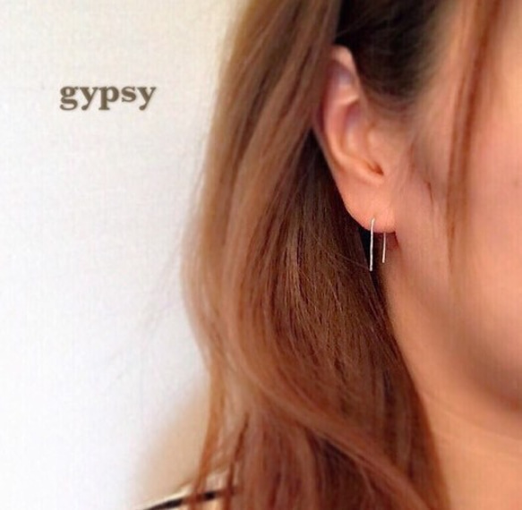 14kgf U pierce ピアス（フック・チェーン） gypsy 通販｜Creema(クリーマ) 1728280