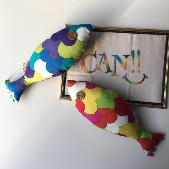 SAKANA クッション（青） クッション・クッションカバー 723★byCAN!! 通販｜Creema(クリーマ)