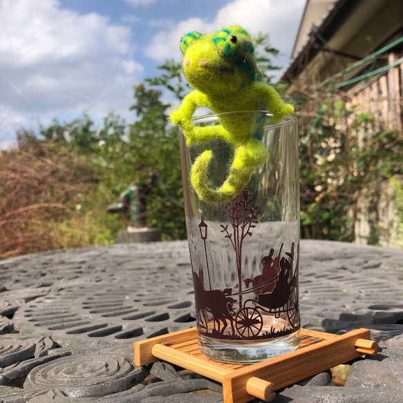 カメレオン（羊毛） 羊毛フェルト 723★byCAN!! 通販 8026007｜Creema(クリーマ)