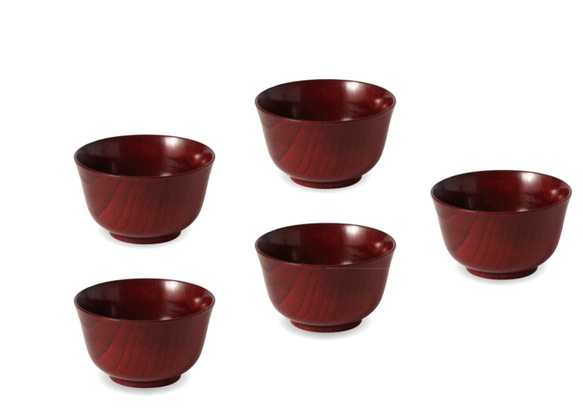 山中塗り「綺羅」羽反多用椀 朱摺り【5個入】【食洗機対応】 お椀・ボウル・鉢 かのりゅう 通販 5033050｜Creema(クリーマ)