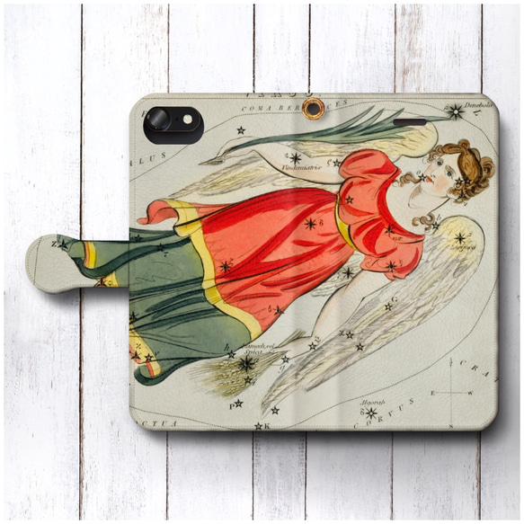 【星座 おとめ座 ウラニアの鏡】スマホケース手帳型 全機種対応 絵画 レトロ 個性的 スマホケース・カバー NatureMate 通販 ...