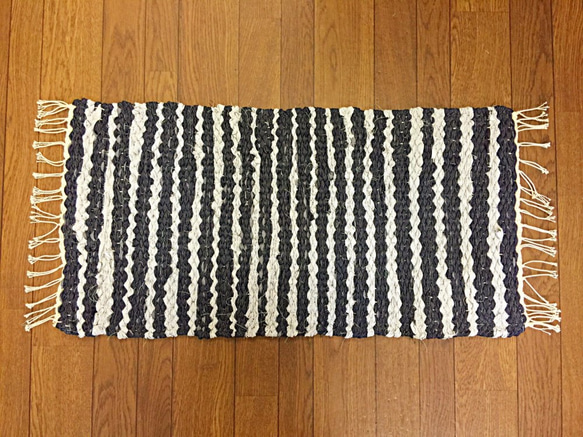 手織りのラグマット no.7 カーペット・絨毯・ラグ・マット emple 通販 5489550｜Creema(クリーマ)