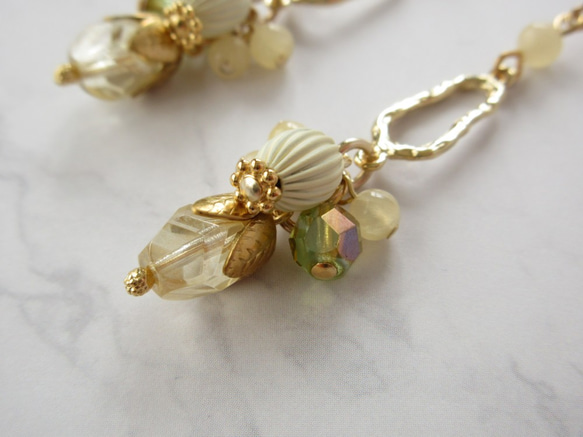 金具変更OK Pierces or Earrings ジェイド チェコ（P0966） ピアス（フック・チェーン） さくら庵 通販 ...