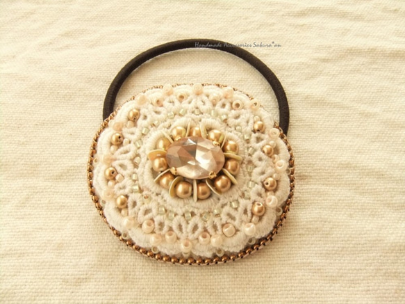 sold/モチーフレースのヘアゴム（K0552) バレッタ さくら庵 通販｜Creema(クリーマ) 3530492