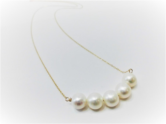 K14gold-filledパールバーのロングネックレス【n-001】 ネックレス・ペンダント Jewel a Jewel 通販｜Creema ...