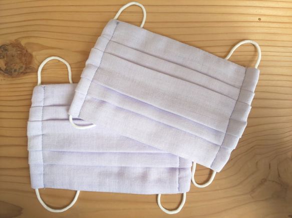 立体ガーゼマスク 大人用 やや小さめ 薄紫2枚セット その他ファッション luciana 通販 8623764｜Creema(クリーマ)