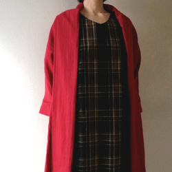 ふわふわ軽くて柔らかい肌触り ️ ダブルガーゼのロングカーディガン 茜色 カーディガン loveclover 松下さち子 通販｜Creema ...