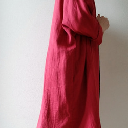 ふわふわ軽くて柔らかい肌触り ️ ダブルガーゼのロングカーディガン 茜色 カーディガン loveclover 松下さち子 通販｜Creema ...