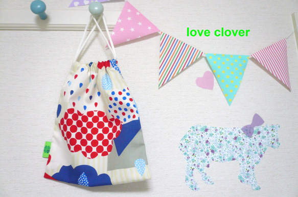 ＜再販 ＞ RAIN＆CLOUD 給食袋♡simple style~white~ その他入園グッズ loveclover 松下さち子 通販 ...