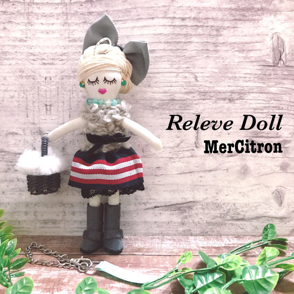 ドールチャーム ルルベちゃん®︎ ネイビーストライプ その他アクセサリー MerCitron 通販 6751904｜Creema(クリーマ)