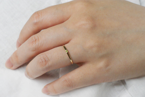 K10製 デマントイドガーネットのリング 指輪・リング nanakiyo 通販 10451640｜Creema(クリーマ)