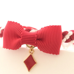 猫の首輪 ︎アリスのトランプ〔レッド] リード・首輪 color&collar 通販 4746404｜Creema(クリーマ)