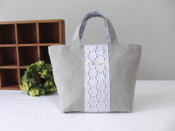 【n･･･様ご依頼品】リネンの大人清楚なbag トートバッグ SON*SON 通販 5645484｜Creema(クリーマ)