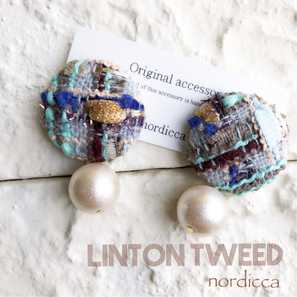 【pierce】new LINTON TWEED 2way ピアス（その他） nordicca.design 通販 6343162 ...