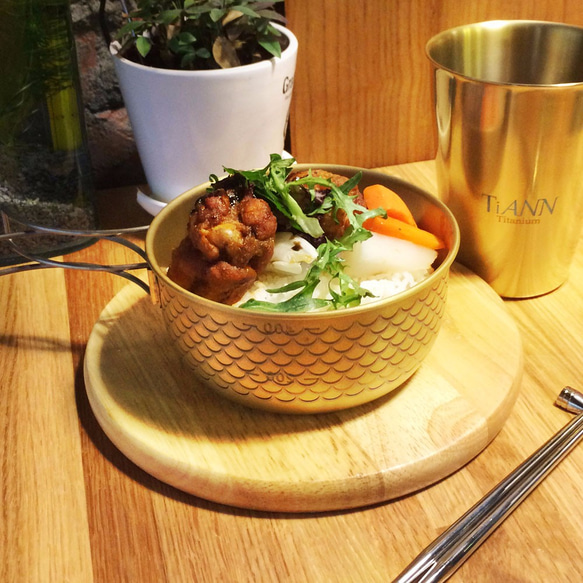 【TiANN】Titanium Bowl (Dragon) お椀・ボウル・鉢 TiANN 鈦安純鈦餐具 通販 4590341｜Creema(クリーマ)