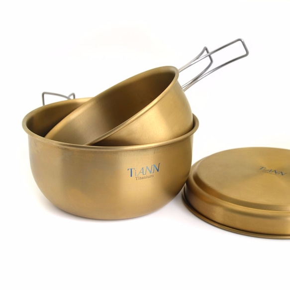 【TiANN】Titanium Bowl Set (M/L) 弁当箱・ランチボックス TiANN 鈦安純鈦餐具 通販 4593052 ...