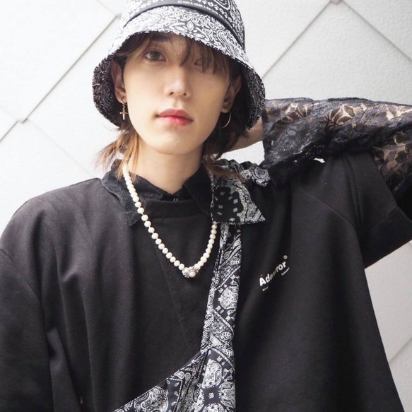 淡水パール フラワークラスプ Y字ネックレス （ユニセックス） ネックレス・ペンダント PearlPearl＊パールパール 通販 ...