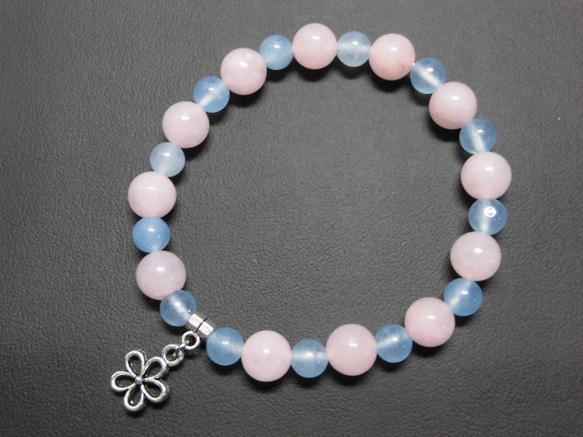 o(^o^)o天然石×お花の可愛いブレスレットo(^o^)o364 ブレスレット KAZEYA－かぜやー 通販｜Creema(クリーマ ...
