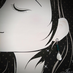 シール（貼る）ピアス 冬の雫 イヤリング・ノンホールピアス 神楽 Sora 通販 6690692｜Creema(クリーマ)