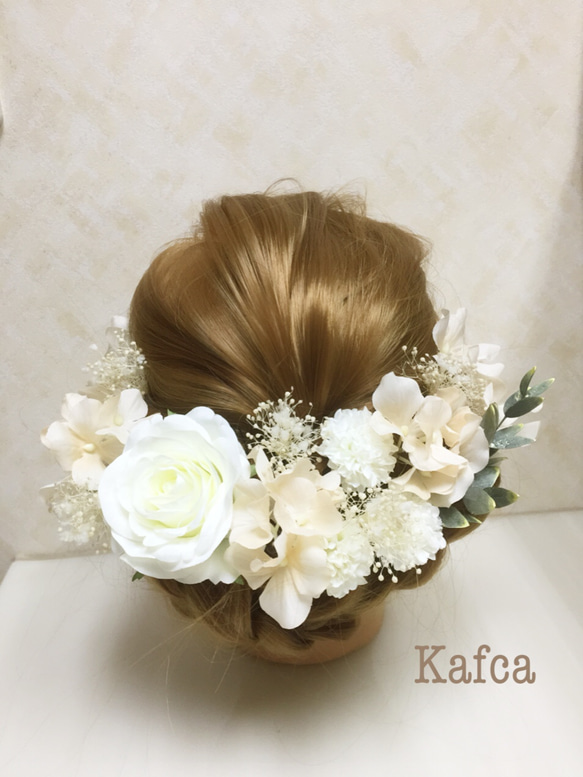 ★プリザーブドフラワーかすみ草付き ヘッドドレス22本セット 髪飾り ヘッドドレス（アクセサリー） Kafca 通販｜Creema(クリーマ ...