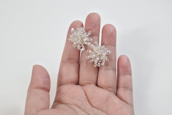 水 草 イヤリング・ノンホールピアス accessory garden 通販 10990208｜Creema(クリーマ)