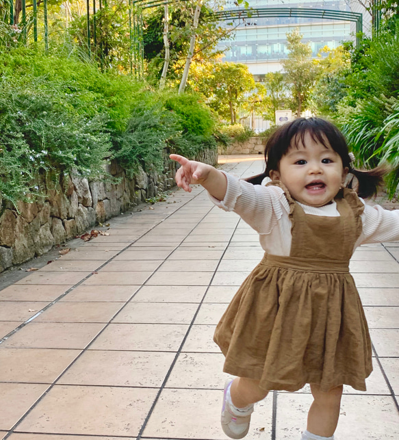 エプロンワンピース ベビーキッズ 子供服 Fuwan 通販 11610556｜Creema(クリーマ)