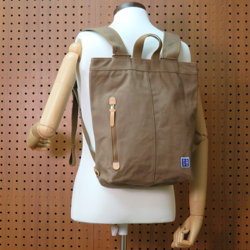 シンプルかつ軽量な帆布素材リュックです。 No.4975 「木綿屋 シンプルかつ軽量な帆布素材リュックです。 No.4975 「木綿屋