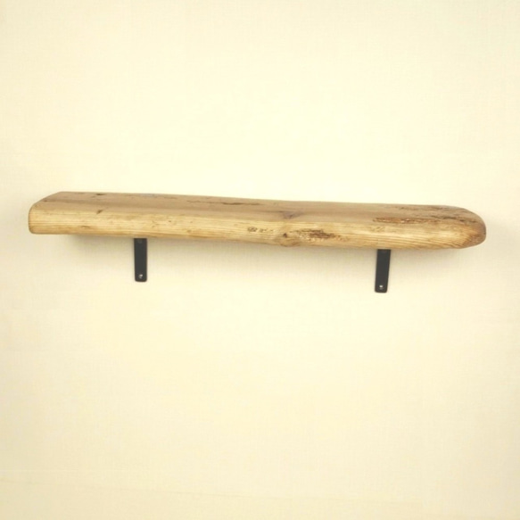 【温泉流木】分厚い流木板の立派な壁掛けラック2点セット ≪オーダー品≫ 壁掛け棚 ウォールラック 流木インテリア 壁掛けラック・ウォール ...