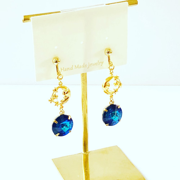 三日月の耳飾り イヤリング・ノンホールピアス 月子 通販 5203194｜Creema(クリーマ)