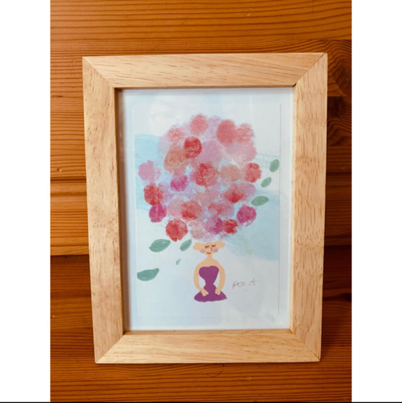 お花の女の子5枚セット⭐︎ポストカード ポストカード pocaのお絵描き 通販 12703607｜Creema(クリーマ)