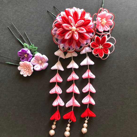 新！一越ちりめん 水引 髪飾り かんざし ouka 通販｜Creema(クリーマ) 11570775