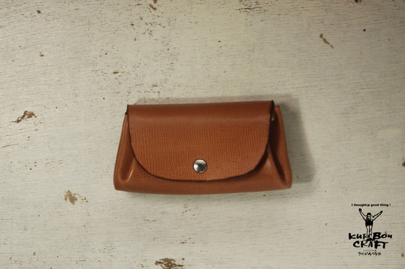 【本革】ジャバラウォレットミニ 豚革ヌメ（アコーディオン財布・コインケース付きミニ財布）5134104 その他ミニ財布・コンパクト財布 クリ ...