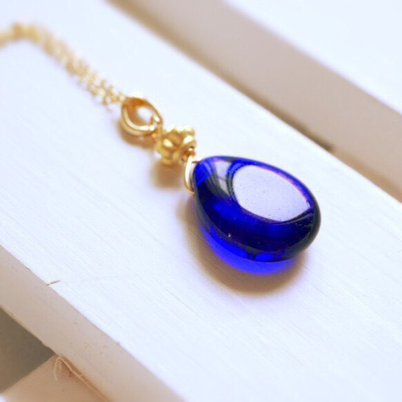 深海ブルーのアジアンネックレス ネックレス・ペンダント kanekobo 通販 2248501｜Creema(クリーマ)