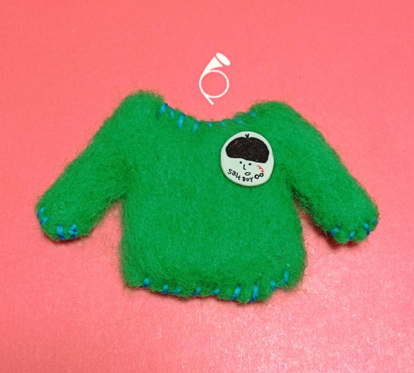 ダサいセーター＊saltboyくん＊ ブローチ Apois 通販｜Creema(クリーマ) 134751