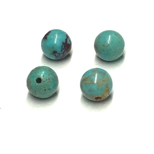 天然色ターコイズ＊ラウンド4ミリ＊4個 天然石 JEWELBOX 通販 5801499｜Creema(クリーマ)