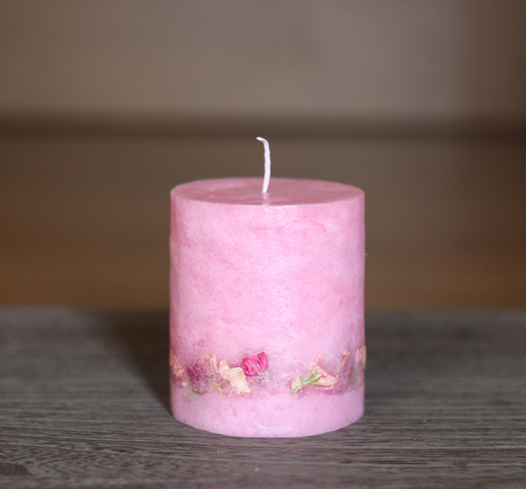 ピンク マーブルボタニカルキャンドル キャンドル・キャンドルホルダー mippy_f_candle 通販 5138036｜Creema(クリーマ)
