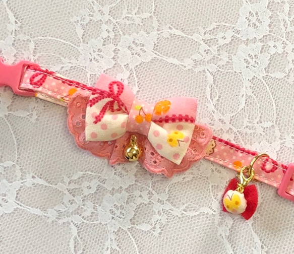 猫首輪りぼん リード・首輪 mama 通販 9485502｜Creema(クリーマ)