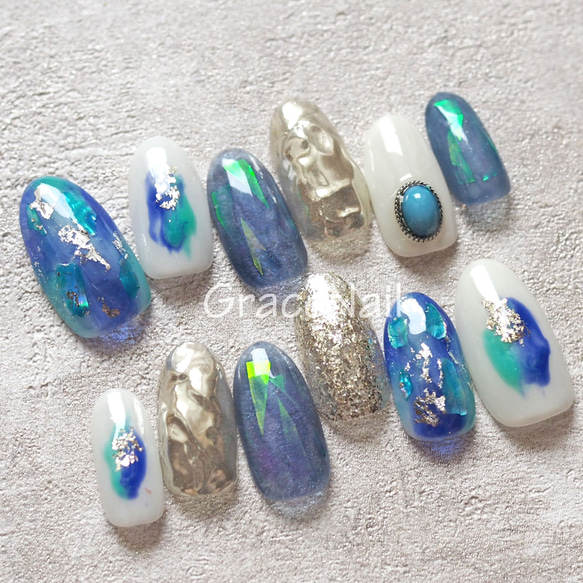 現品限り！ネイルチップ No.345 ネイルチップ（つけ爪） GraceNail & eclat 通販 11612150｜Creema(クリーマ)