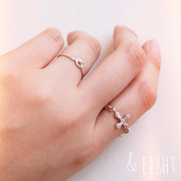 【再販】- Silver - MUSUBI Ring 指輪・リング ＆ ei8ht 通販 1018463｜Creema(クリーマ)
