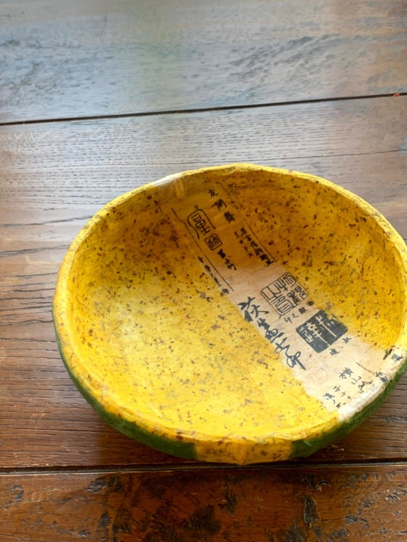 一閑張 小物入れ 和モダン 和紙 柿渋 一点物 その他インテリア雑貨 白猫堂 通販 8991386｜Creema(クリーマ)