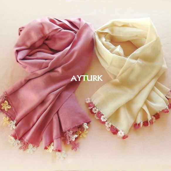 【Creema限定 新生活セット】ストール2点10000円「ピンク」送料無料 ストール AYTURK／アイトゥルク 通販｜Creema(クリーマ) 5063334