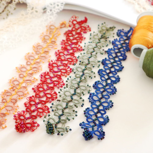 OYA Tatting lace Bracelet [LACE] Beige ＆ Silver 手鍊 AYTURK／アイトゥルク 的作品 ...