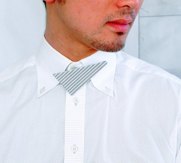 オシャレな男性たちの遊び心をくすぐる『epice -エピス-』（グレーストライプ） ネクタイ・蝶ネクタイ figure technologie ...